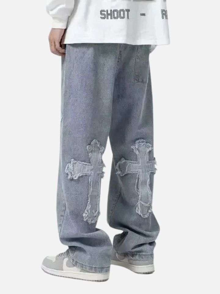 Calça Masculina Jeans Reta Azul 'Cross' – Asteric